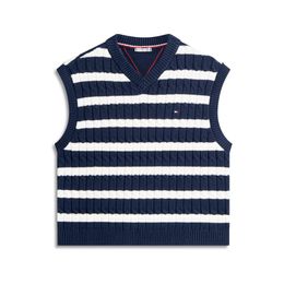 Tommy Hilfiger Pullunder Damen Gr&ouml;&szlig;e XL navy / wei&szlig;