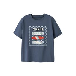 name it T-Shirt 'NKMVELDO' Jungen Gr&ouml;&szlig;e 134/140 navy / rot / wei&szlig;