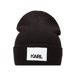 K by KARL LAGERFELD Karl Lagerfeld M&uuml;tze Damen Gr&ouml;&szlig;e 55/60 schwarz / wei&szlig;