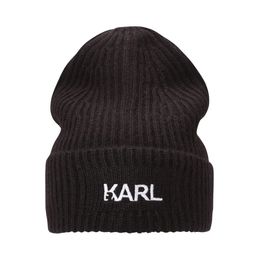 K by KARL LAGERFELD Karl Lagerfeld M&uuml;tze Damen Gr&ouml;&szlig;e 55/60 schwarz / wei&szlig;