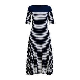 Lauren by Ralph Lauren Lauren Ralph Lauren Kleid 'MUNZIE' Damen Gr&ouml;&szlig;e 38 dunkelblau / wei&szlig; Winterkleid