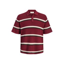 Jack & Jones Jack & Jones Pullover 'JORMAINE' Herren Gr&ouml;&szlig;e M rosa / weinrot / schwarz / wei&szlig;