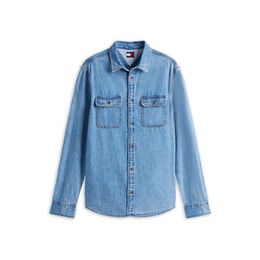 Tommy Jeans Hemd Herren Gr&ouml;&szlig;e L blue denim