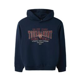 name it Sweatshirt 'NKMVianton' Jungen Gr&ouml;&szlig;e 134/140 navy / rostrot / wei&szlig;