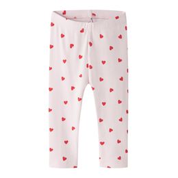 name it Leggings 'NBFBHEART' Gr&ouml;&szlig;e 56 pastellpink / knallrot
