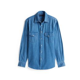 Tommy Hilfiger Button Up Shirt 'WESTERN' male size XXL Blue denim