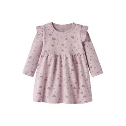 name it Kleid 'NBFBHEART' Gr&ouml;&szlig;e 86 creme / mauve / pastelllila