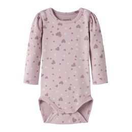 name it Body 'NBFBHEART' Gr&ouml;&szlig;e 80 creme / flieder / mauve