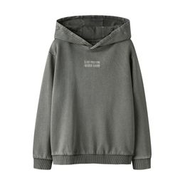 name it Sweatshirt 'NKMBROOK' Jungen Gr&ouml;&szlig;e 158/164 basaltgrau / dunkelgrau / wei&szlig;