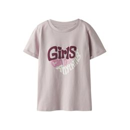name it T-Shirt 'NKFBARIA' M&auml;dchen Gr&ouml;&szlig;e 158/164 beere / pastelllila / pink / wei&szlig;