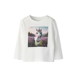 name it Shirt 'NMFVOTEA' M&auml;dchen Gr&ouml;&szlig;e 92 saphir / schlammfarben / lavendel / wei&szlig;