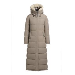 Khujo Mantel ' CLARESSE TEDDY ' Damen Gr&ouml;&szlig;e M beige / greige Wintermantel