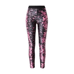 Versace Jeans Couture Leggings Damen Gr&ouml;&szlig;e S dunkelgrau / pink / hellpink / schwarz