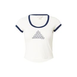 Calvin Klein Jeans T-Shirt Damen Gr&ouml;&szlig;e XL hellbeige / marine