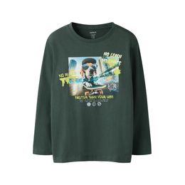 name it Shirt 'NKMVOTO' Jungen Gr&ouml;&szlig;e 146/152 hellblau / braun / gelb / dunkelgr&uuml;n