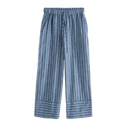 next Hose Damen Gr&ouml;&szlig;e 34 blue denim / wei&szlig;