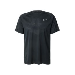 Nike Funktionsshirt 'ADV STRIDE' Herren Gr&ouml;&szlig;e L hellgrau / schwarz