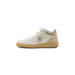 Blauer.usa Sneaker Damen Gr&ouml;&szlig;e 40 beige / gold / silber / wei&szlig;