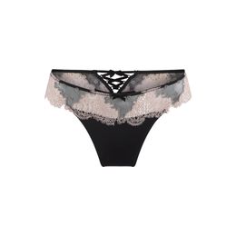 Lingadore String Damen Gr&ouml;&szlig;e XXL creme / schwarz