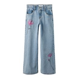 name it Jeans 'NKFROSE' M&auml;dchen Gr&ouml;&szlig;e 158 blue denim / gr&uuml;n / flieder / pink