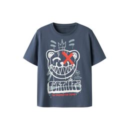 name it T-Shirt 'NKMFRANS FORTNITE' Jungen Gr&ouml;&szlig;e 134/140 marine / rauchblau / rot / wei&szlig;