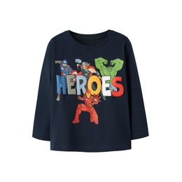 name it Shirt 'NMMFLINT MARVEL' Jungen Gr&ouml;&szlig;e 98 navy / royalblau / gr&uuml;n / rot
