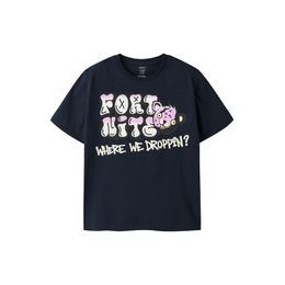 name it T-Shirt 'NKMFRANS FORTNITE' Jungen Gr&ouml;&szlig;e 116 navy / rosa / schwarz / wei&szlig;
