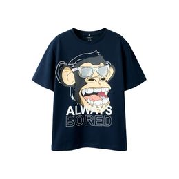 name it T-Shirt 'NKMFADDY' Jungen Gr&ouml;&szlig;e 146/152 chamois / navy / dunkelgrau / wei&szlig;
