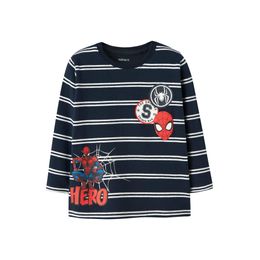name it Shirt 'NMMFreman Spider' Jungen Gr&ouml;&szlig;e 98 blau / navy / rot / wei&szlig;