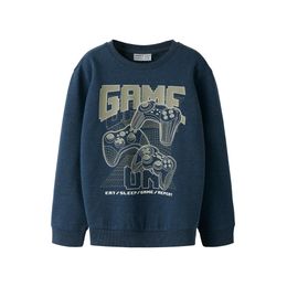 name it Sweatshirt 'NKMVALEXANDER' Jungen Gr&ouml;&szlig;e 146/152 navy / oliv / wei&szlig;