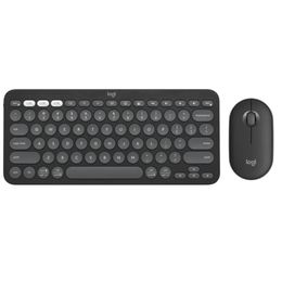 Logitech Tastatur QWERTY QWERTY - Englisch (US) Wireless Pebble 2 Combo