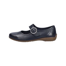 Josef Seibel Damen Riemchenballerina "Josef Seibel Ballerinas Nappaleder", Gr. 42, blau, Nappaleder, Schuhe