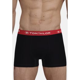 Tom Tailor Herren Boxershorts "Buffer", Gr. S, schwarz, Single Jersey, Obermaterial: 95% Baumwolle, 5% Elasthan, unifarben, Unterhosen, weich,