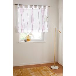 Raffrollo OTTO HOME, B:60cm H:140cm, wei&szlig;, Voile, Obermaterial: 100% Polyester, K&uuml;che, Raffrollos, "Dimona", Transparent, Voile, Polyester