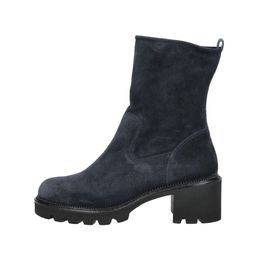 Paul Green Damen Stiefelette "Paul Green Stiefelette Veloursleder", Gr. 40, blau, Veloursleder, Schuhe