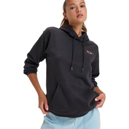 Hoodie Roxy "Saturdaze", Damen, Gr. L, phantom, Obermaterial: 60% Walkfrottier, 40% Microfaser;, Sweatshirts Hoodie