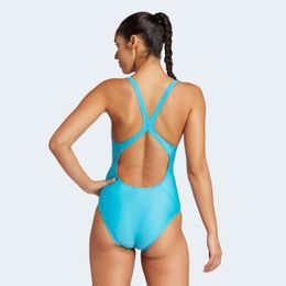 Damen Badeanzug "3S BLD SWIMSUIT"lucid cyan, wei&szlig;, Gr. 34, adidas Performance, Obermaterial: 78% Polyester, 22% Elasthan, Badeanz&uuml;ge