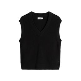 Marc O'Polo Damen Strickpullover "aus reiner Bio-Baumwolle", schwarz, Gr. L, MARC O'POLO DENIM, unifarben, Obermaterial: 100% Baumwolle, Pullover