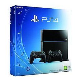 Sony PlayStation 4 500 GB [inkl. 2 Wireless Controller] gl&auml;nzend schwarz