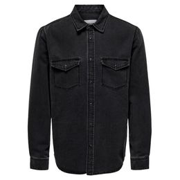 Only & Sons Only & Sons Button Up Shirt 'Bane' male Black size XXL