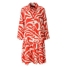 Aniston Casual Shirt Dress female Beige, Orange size 38