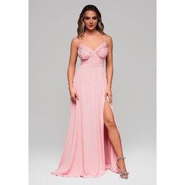 Ombre Abendkleid Damen Gr&ouml;&szlig;e 34 rosa Winterkleid