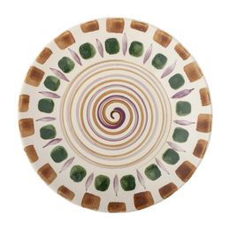 Bloomingville Shama Teller gro&szlig;, Steingut &Oslash; 27 cm, gr&uuml;n skandinavische Deko Online Shop