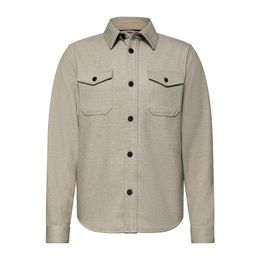 Street One Men Button Up Shirt 'Twill' male Beige size S