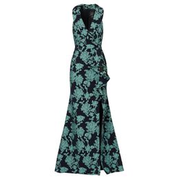 Adrianna Papell Langes Abendkleid 'Jacquard Sleeveless Gown' Damen Gr&ouml;&szlig;e 46 dunkelblau Winterkleid