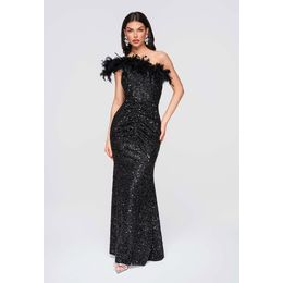 Ombre Abendkleid Damen Gr&ouml;&szlig;e 38 schwarz Winterkleid