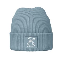 Neverless Beanie 'Teddy Polygon' male Blue size Onesize