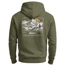 Neverless Sweatshirt 'Mountain Wanderer' male Green size XXL