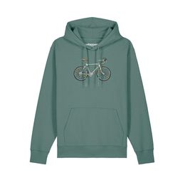 Watapparel Sweatshirt ' Doodle Bike ' male Green size S