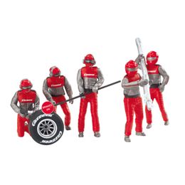 Figurensatz Mechaniker Carrera Crew rot